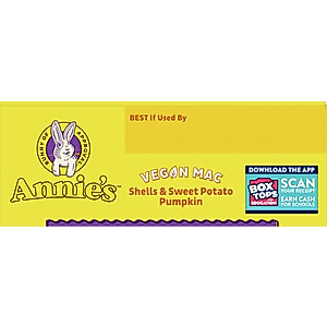 Annie's Organic Vegan Mac, Shells and Sweet Potato Pumpkin, 6 oz