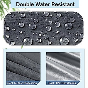 HAVARGO Outdoor Bench Cushions, Outdoor Swing Cushions 48X18 1500H Fade-Resistant Waterproof Outdoor Cushions for Patio Furniture Porch Swing Cushions Loveseat Cushions Dark Gray 1Pc