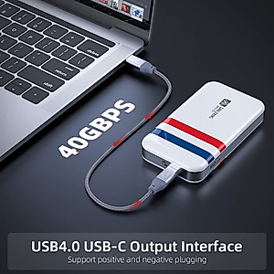 SANZANG USB 4.0 (40Gbps) SSD Portable External Solid State Drive 1TB, Up to 3120MB/s, Type C, Compatible with PC/Mac/Android/Gaming Consoles