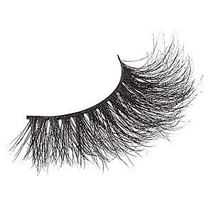 i-ENVY Luxury Mink Collection False Eyelashes 100% Real Mink Glamorous Eye Look Lashes Maximum Fluffiness 3D Multi-Curl Angle (3 Pack)
