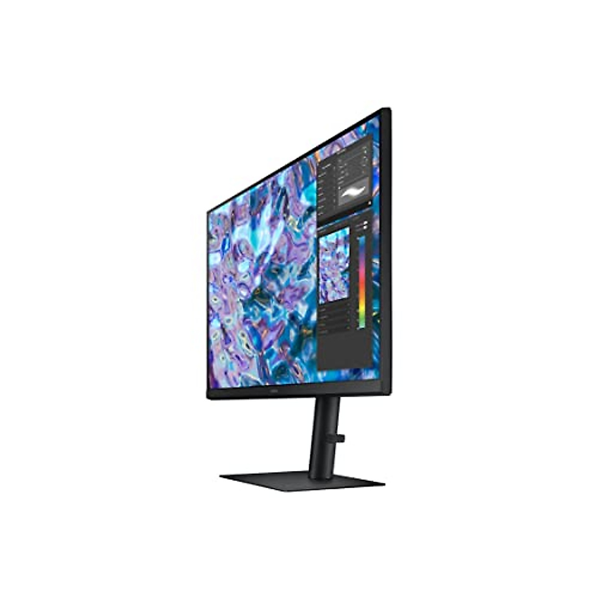 SAMSUNG S61B Series 27-Inch QHD (2560x1440) Computer Monitor, 75Hz, HDMI, IPS Panel, DisplayPort, FreeSync, Height Adjustable Stand (LS27B610EQNXZA), Black