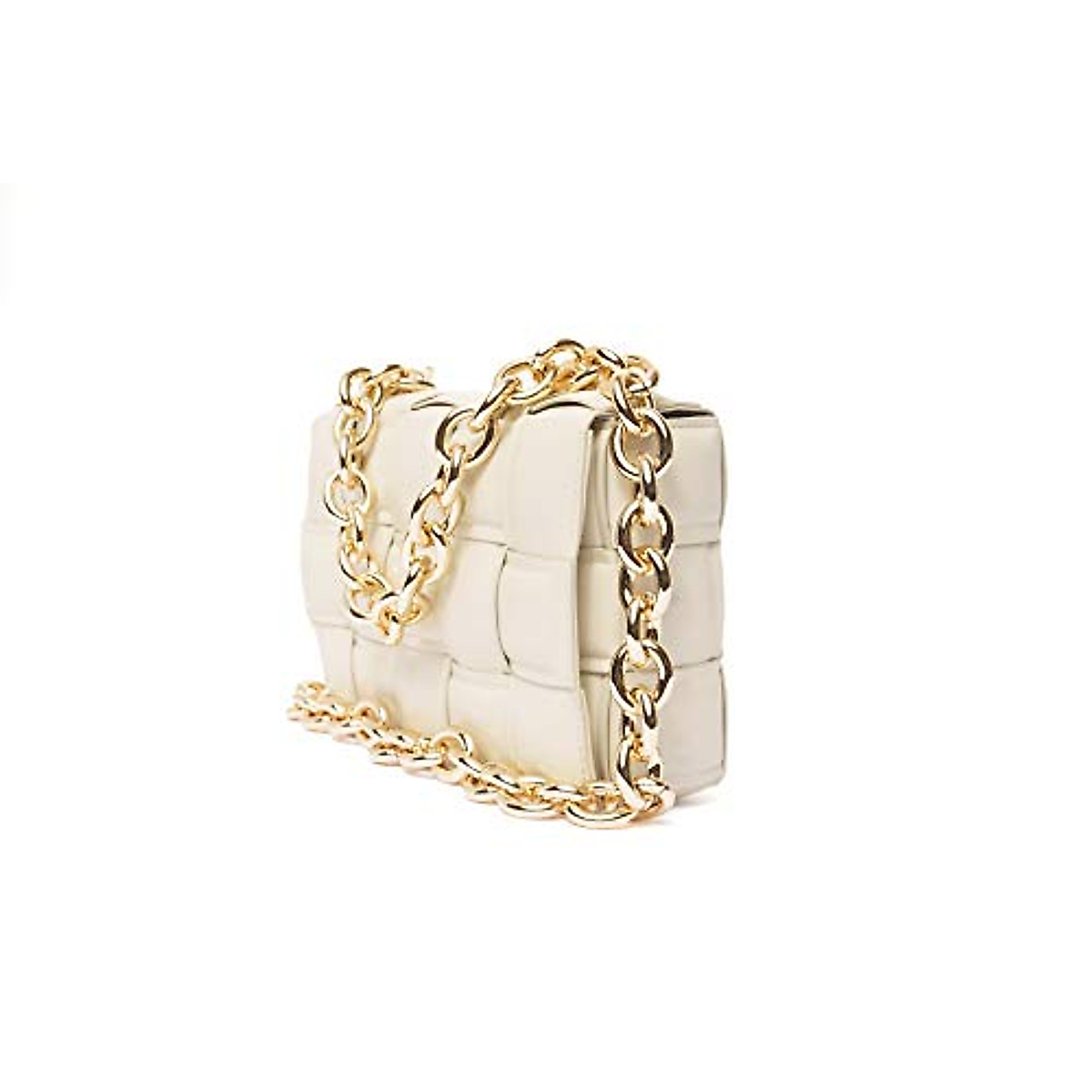 B.Bella Cassette Chain Womens Crossbody Handbag (Cream)