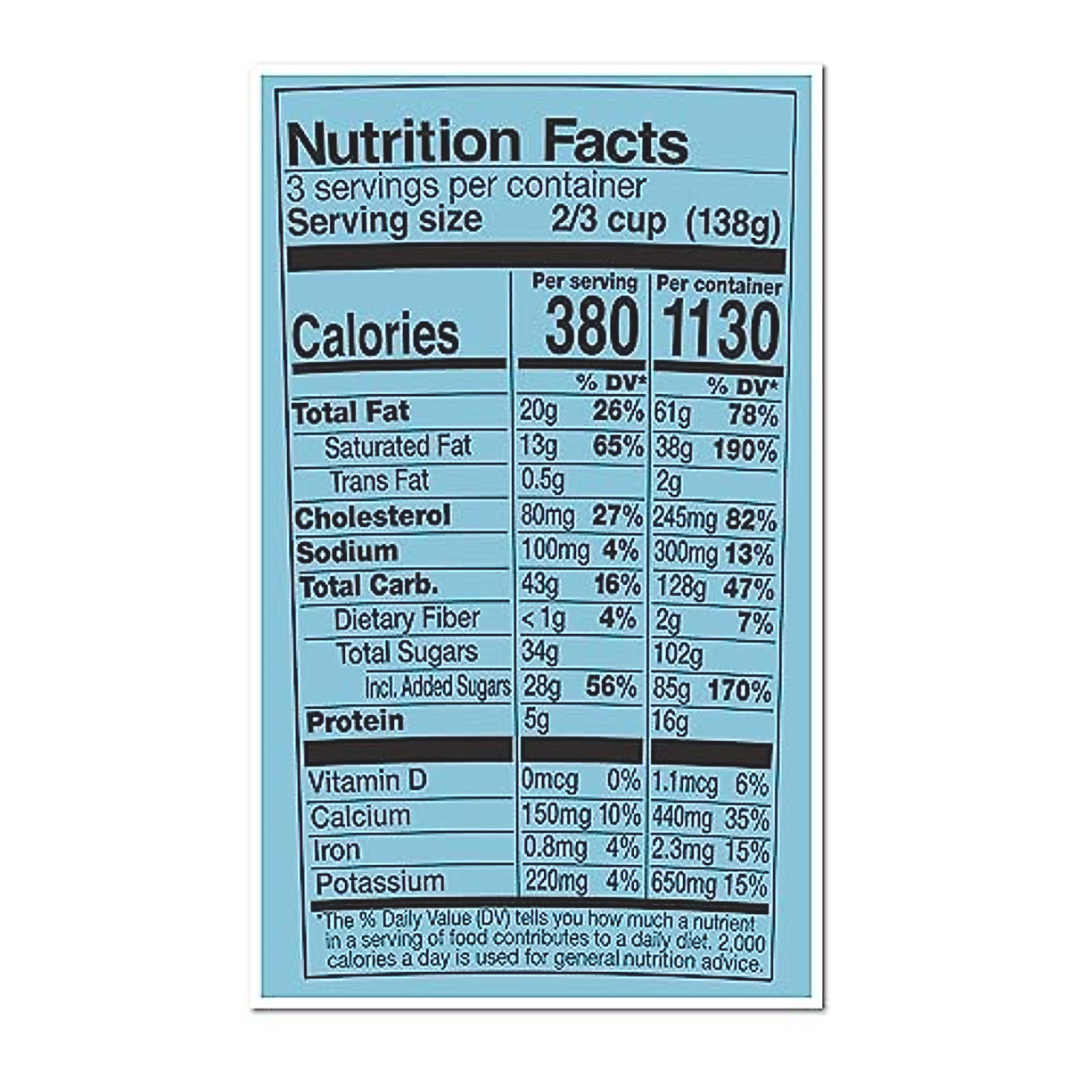 Ben & Jerry's Chocolate Chip Cookie Dough Vanilla Ice Cream Pint Non-GMO 16 oz