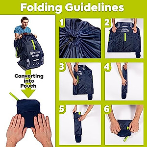 Infant Car Seat Travel Bag for Airplane - Durable Gate Check Bag for Car Seats that fits easily on Convertible Car Seats, Infant Carriers & Booster Seats (Blue).