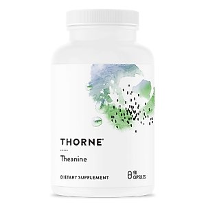 THORNE Theanine - 200mg of L-Theanine - Support a Healthy Stress Response, Relaxation, and Focus - Increases Brain Alpha-Wave Production - 90 Capsules