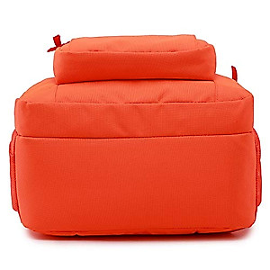 abshoo Classical Basic Womens Travel Backpack For College Men Water Resistant Bookbag (Tangerine)