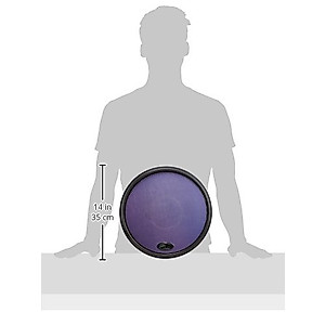 Offworld Percussion Invader V3 Practice Pad with Black Rim and Blue Chameleon Laminate Surface