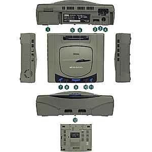 Sega Saturn (HST-0001) Console (Japanese Import)