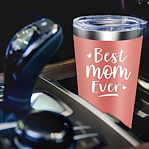 Fufendio Mom Gifts - Best Mom Ever Gifts - Gifts for Mom from Daughter, Son - Valentines, Birthday, Mothers Day Gifts for Mom, New Mom, Bonus Mom - Mom Tumbler Cup 20oz