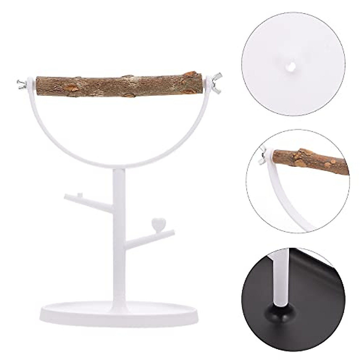 PATKAW Outdoor Toys Outdoor Toys Outdoor Playset of 2 Bird Perches, Wooden Parrot Wooden Perch Bird Perch Training Standing Rack Parrot Stand Branch Outdoor Toys Outdoor Playset Outdoor Playset