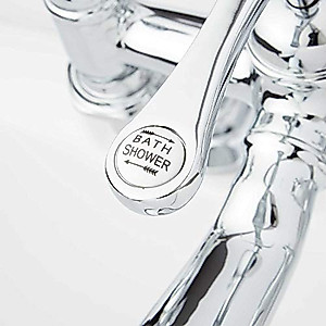 Signature Hardware 906537 Glenwood Deck Mounted Roman Tub Filler with Variable Couplers- Includes Telephone Style Hand Shower