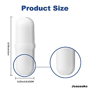 Joaoxoko Magnetic Stir Bar Set 12pcs PTFE Magnetic Stirrer Mixer Stir Bar,White 0.8 Inch Laboratory Stirrer Mixer Bar,Type-B Mycology Supplies Magnetic Stirrer Bar