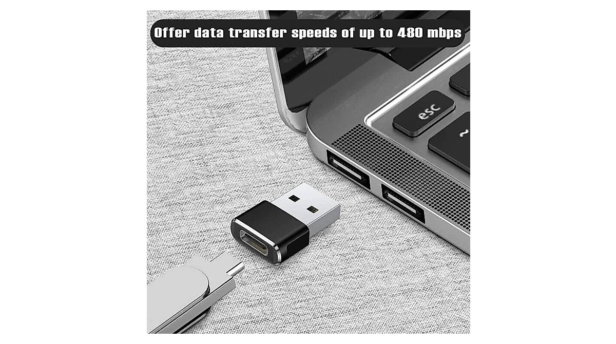 USB C to USB Adapter 4 Pack - Fast Data Transfer & Universal Compatibility