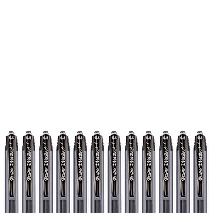 Paper Mate Gel Pens, Fine (0.5mm), Black, 12 Count