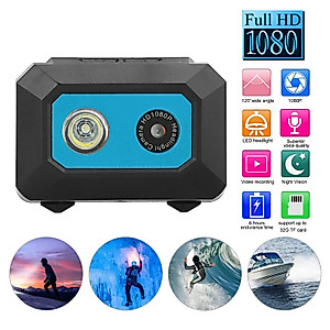 LIANGLIDE Sports Camera Action Camera,Super HD 1080P DV Sports Camera Head Mounted Action Video Camcorder DVR Recorder (Black Blue)