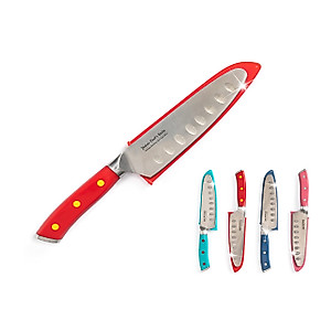 Cooking with Kids - Junior Chef's Knife for Kids (CRIMSON) - Full Tang, Tapered Demi-Bolster Design, High Performance German Stainless Steel: Real Cooking Tools for Children…