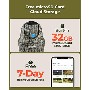 REOLINK KEEN Ranger PT Cellular Trail Camera, 3G/4G LTE, 360° Full View, 2K Live Video&Playback on Phone, No-Glow IR, Solar Powered Game Camera, 2K Night Vision, Smart Motion Activated, No WiFi Needed