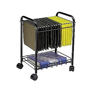 Safco 5224Bl Letter/Legal Desk Side File Cart 17-1/4W X 13D X 22H Black
