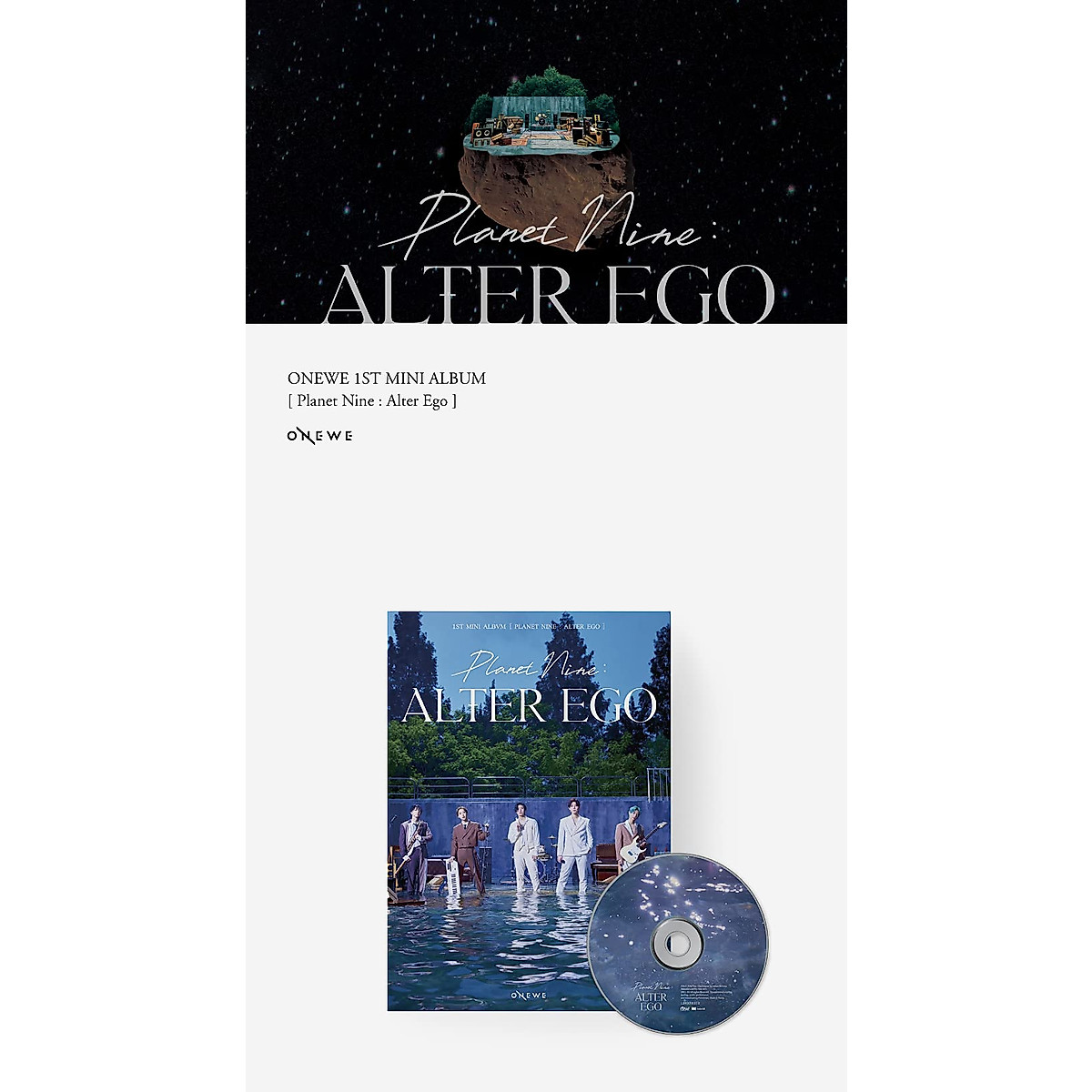 RBW Entertainment ONEWE - Planet Nine : Alter Ego (1st Mini Album) Album+Extra Photocards Set (KTMCD0882)