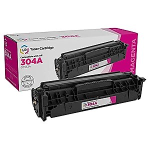 LD Remanufactured Toner Cartridge Replacement for HP 304A CC533A (Magenta)
