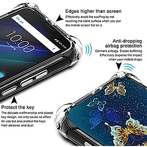 FollmeAir for OnePlus Nord N200 5G Case, Slim Flexible TPU for Girls Women Airbag Bumper Shock Absorption Rubber Soft Silicone Case Cover Fit for OnePlus Nord N200 5G (Butterfly)