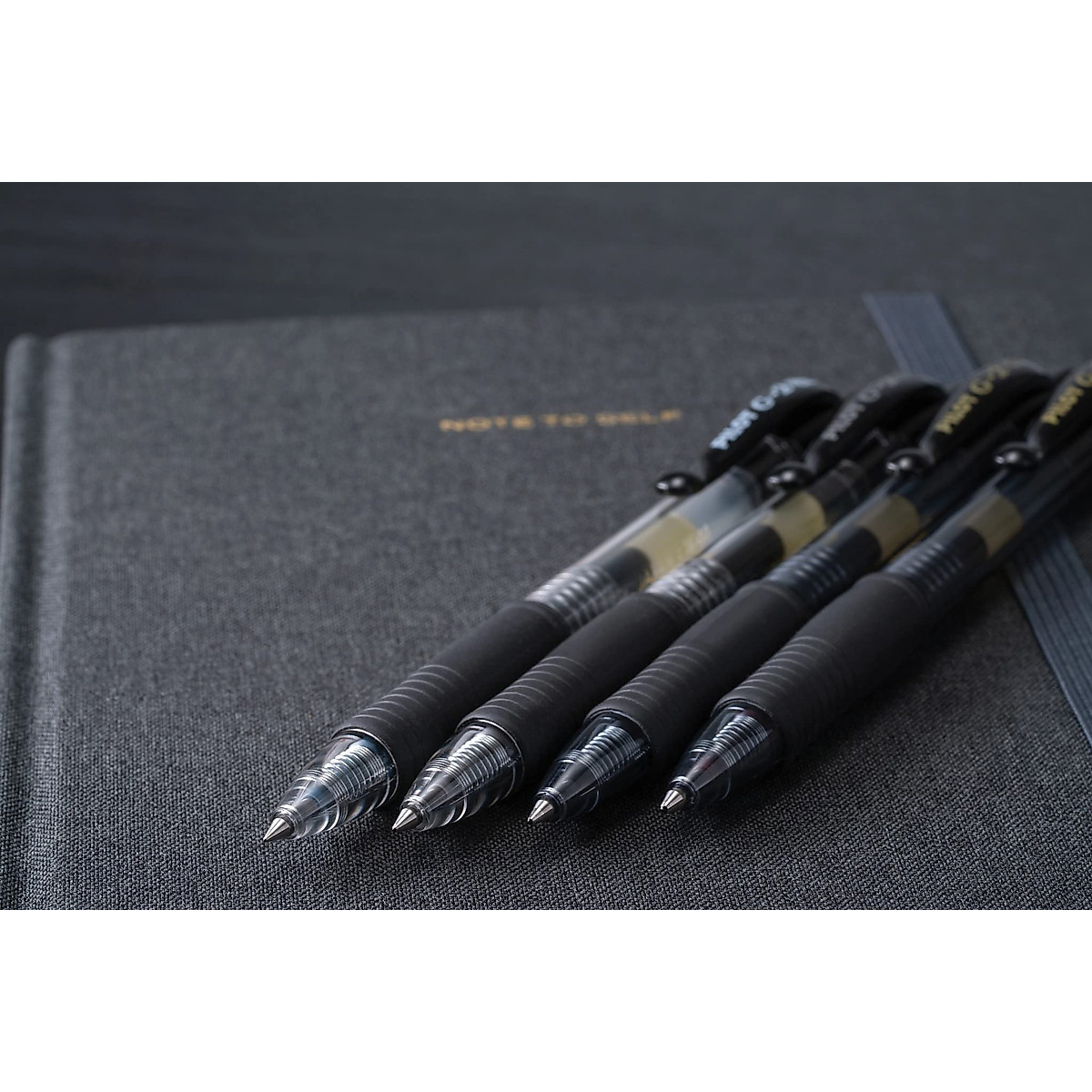 PILOT G2 Premium Refillable & Retractable Rolling Ball Gel Pens, Bold Point, Black Ink, 12 Count (Pack of 1)