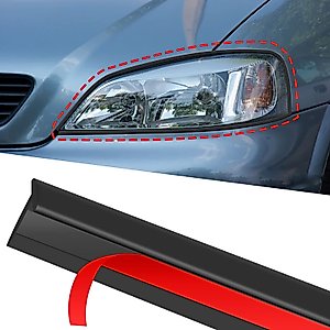 5M/16.4Ft Car Weather Seal Strip for Car Front Rear Bumper Lip Headlight, Rubber Seal Strip Waterproof Universal T-Type Automotive Weather Stripping for Car (8 * 10mm)