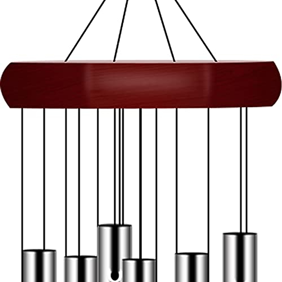 Memorial Wind Chimes Outdoor Large Deep Tone, Sympathy Wind-Chime Personalized with 6 Tuned Tubes, Elegant Chime for Garden Patio Balcony and Home