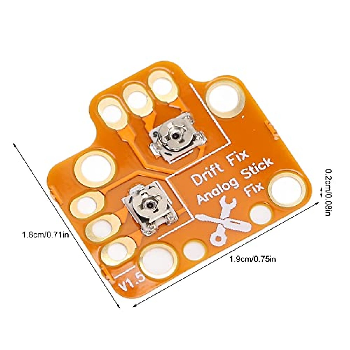 Gamepad Joystick Drift Repair Board, 10Pcs Gold Universal Game Controller Drift Fix Mod Durable for Game Controller