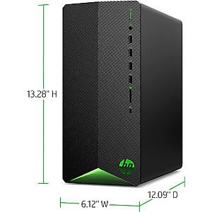 HP 2022 Newest Pavilion Gaming Desktop PC, AMD Ryzen 5 5600G (Beat i5-12400F), AMD Radeon RX5500, 32GB RAM, 1 TB SSD, Wired Mouse and Keyboard, Bundle with Cefesfy