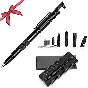Gifts for Men Women Dad Husband Boyfriend, BASIKER (7-in-1)Multitools Pen Cool Gadgets Unique Gifts, Ideas Christmas Day Gifts for Men Women Him, Gifts Box