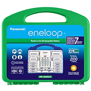 Panasonic eneloop Super Power Pack with Advanced Charger and 8 AAA Batteries