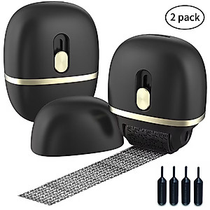 Lomil Identity Protection Roller Stamps 2 Pack - Confidential Roller Stamp with 4 Refills - Wide Identity Theft Protection Stamp for ID Blockout, Privacy & Security(Black)