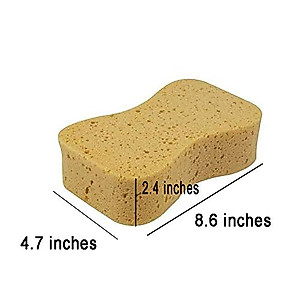 ZYHW Auto Car Windshield Soft Perforated Yellow Wash Sponge Pad