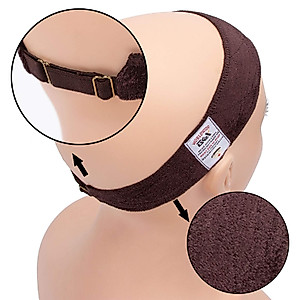 GEX Wig Grip Band with Adjustable Elastic Closure Flexible Velvet No Slip Wig grip Headbands Cap for Wigs(Brown)