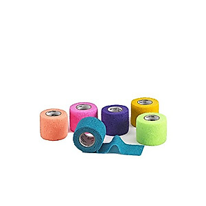 3M Vetrap 6-Bright Color Display Pack Tape for Dogs, Cats and Horses, 2-Inch, Assorted, 18-Roll/Case