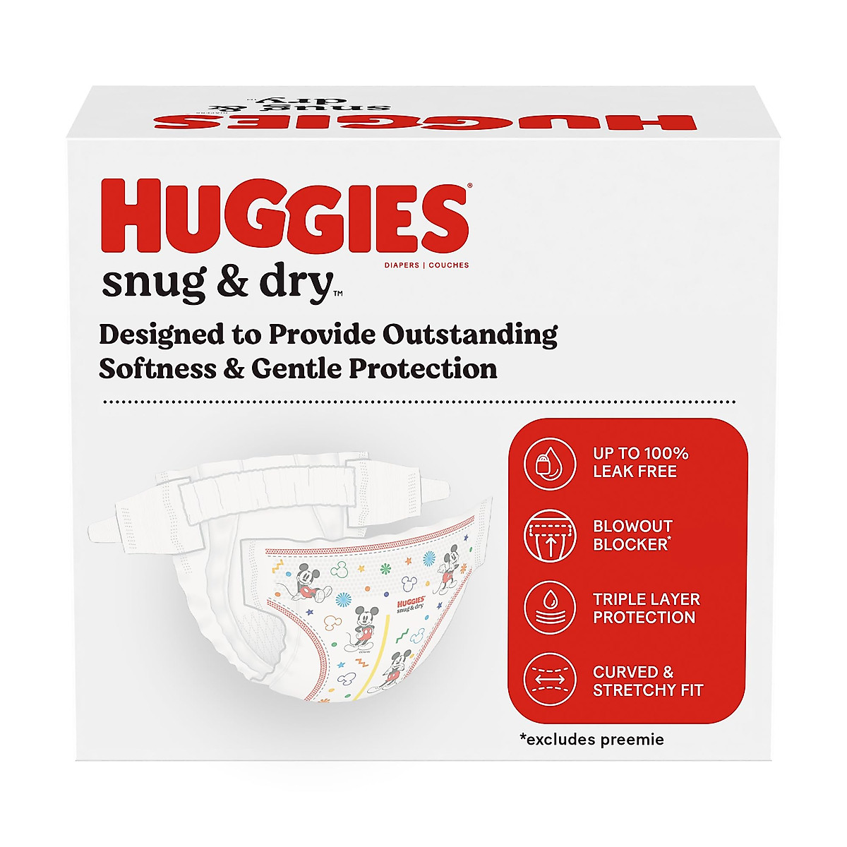Huggies Snug & Dry Baby Diapers, Size 5 (27+ lbs), 156 Ct