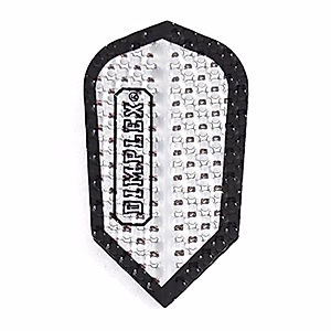 US Darts Dimplex Silver Slim Dart Flights - 3 Sets (9 Flights) - Improved Airflow
