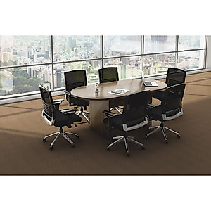 Lorell Essentials Conference Table, Walnut Laminate
