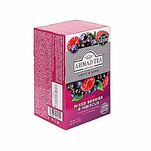Ahmad Tea, Mixed Berries & Hibiscus, 20 Count (Pack of 6)