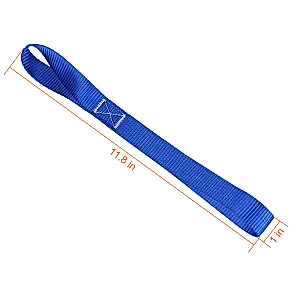 JCHL Soft Loop Tie Down Straps (8 Pack) 1800Lbs Load Capacity, 4800Lbs Breaking Strength Heavy Duty Tie Down Loops for Securing ATV UTV Motorcycles Scooters Dirt Bikes Lawn Garden Equipment