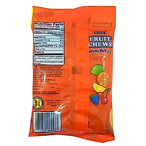 Tootsie Fruit Chews Mini Bites Candy Coated Pieces, 6 oz, Pack of 3