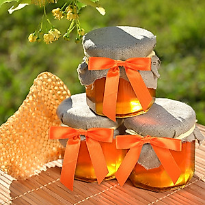 100 Pieces Twist Bow Satin Twist Tie Bows 5/8 Inch Bows for Halloween Wedding Crafts Wrapping Small Bows Candy Treat Bags Decoration(Torrid Orange,5/8 Inch)