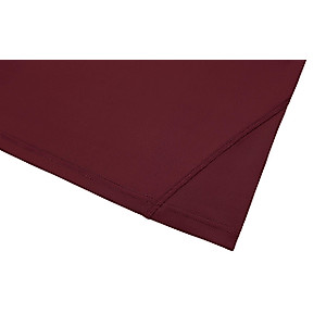 TCA Boys' Pro Performance Long Sleeve Running Compression Base Layer Top - Crew Neck - Cabernet, L Boy (10-12 Years)