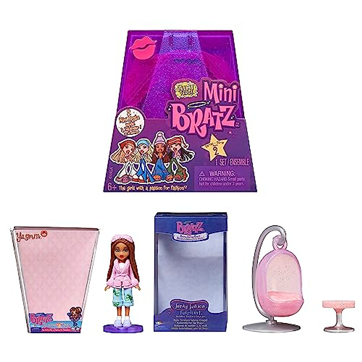 MGA's Miniverse Mini Bratz Series 2 Collectible Figures, 2 Mini Bratz in Each Pack, Blind Packaging Doubles as Display, Y2K Nostalgia, Collectors Ages 6 7 8 9 10+
