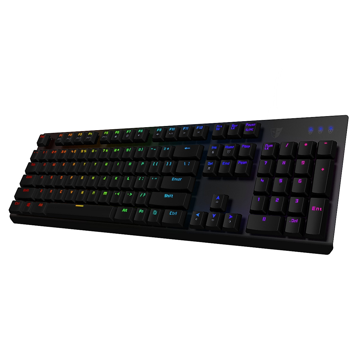 Tesoro Gram Spectrum Low Profile G11SFL Blue Mechanical Switch Single Individual Per Key Full Color RGB LED Backlit Illuminated Mechanical Black Gaming Keyboard TS-G11SFL B (BL)