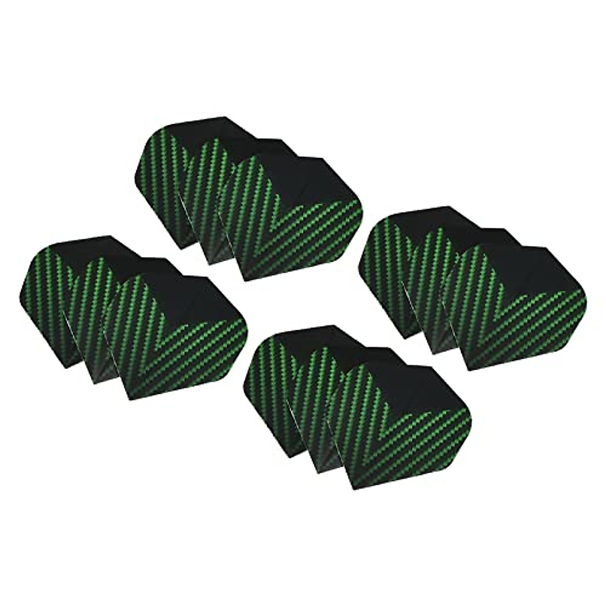PATIKIL Dart Flights, 12 Pack PET Standard Darts Accessories Replacement Parts for Soft Tip Steel Tip, Spotted Style, Black, Green