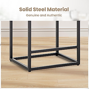 PHI VILLA Brown Bar Stools Set of 4-24 inch Counter Stools for Kitchen Island, Counter Height Bar stools