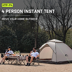 Happy Travel 1/2/3/4 Person Camping Tent, Instant Easy Pop Up Tents for Camping,Automatic Waterproof Family Camping Tent, Easy Set Up Tent,Portable Windproof Dome Tent for Camping Hiking & Traveling
