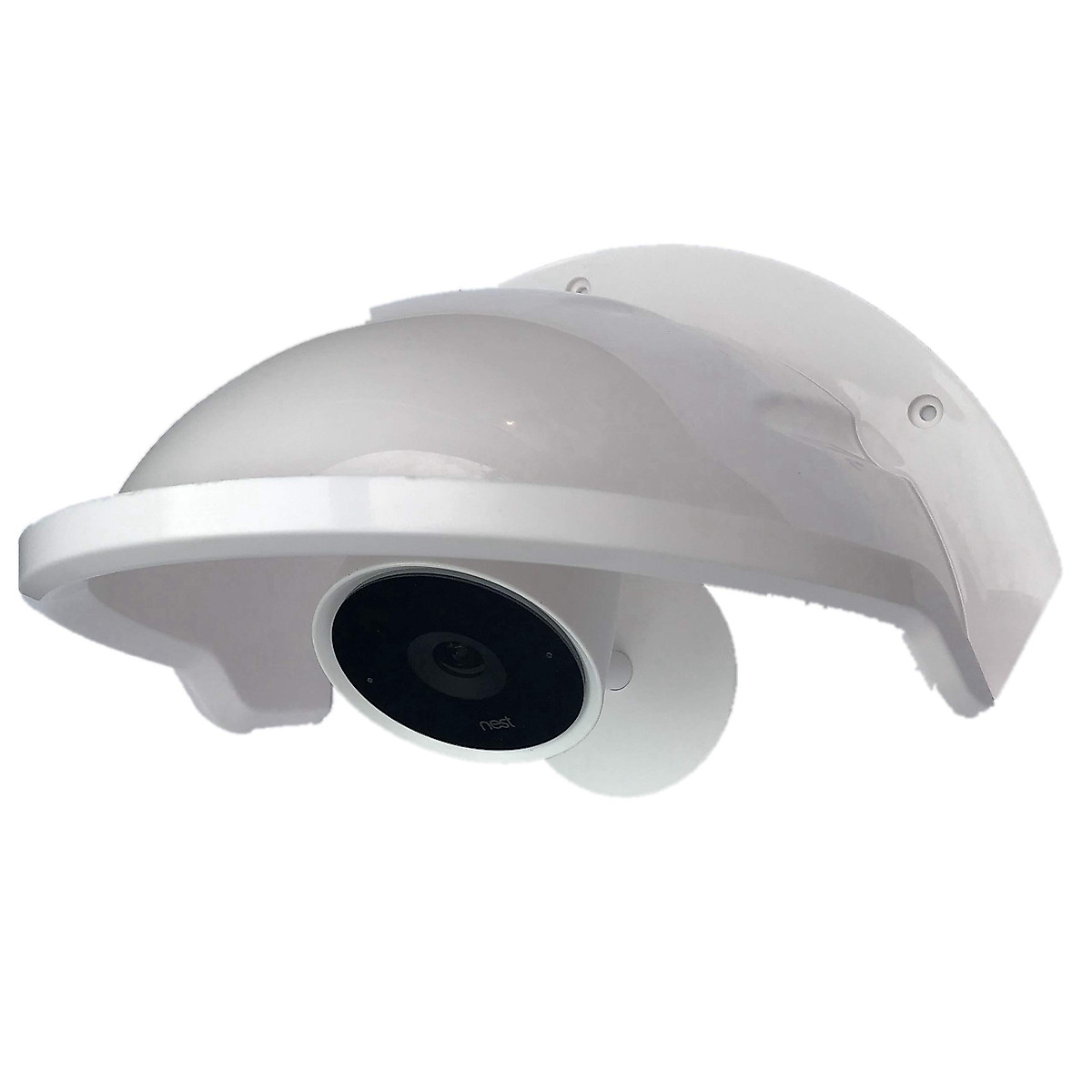 Universal Sun Rain Shade Camera Cover Shield for Nest/Ring/Arlo/Dome/Bullet Outdoor Camera - White